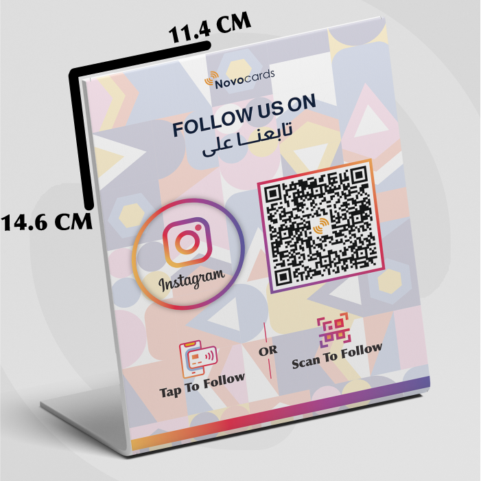 Instagram Stand | Novocards UAE